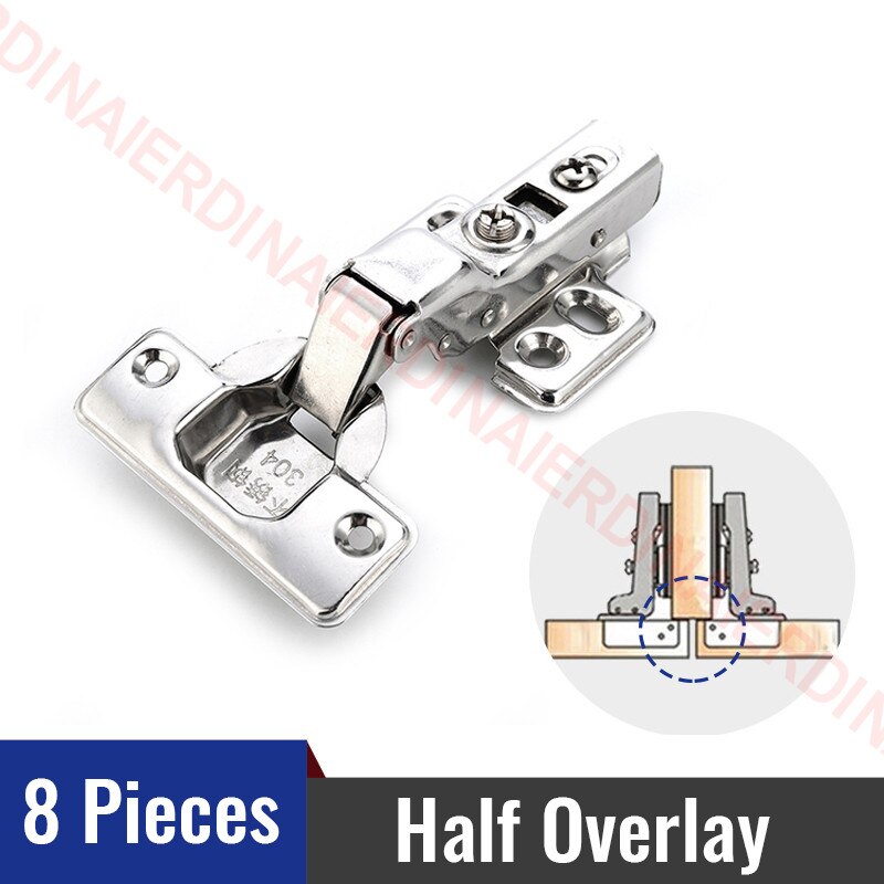 NAIERDI Stainless Steel Hydraulic Hinge - 4/8/12pcs NAIERDI C Serie S ...