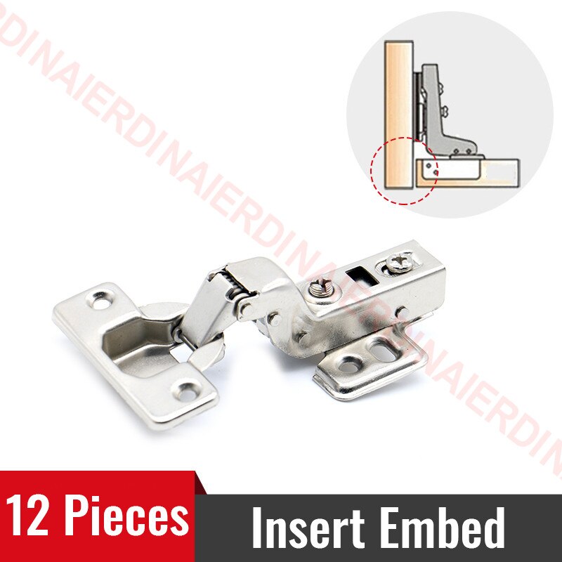 NAIERDI Stainless Steel Hydraulic Hinge - 4/8/12pcs NAIERDI C Serie S ...