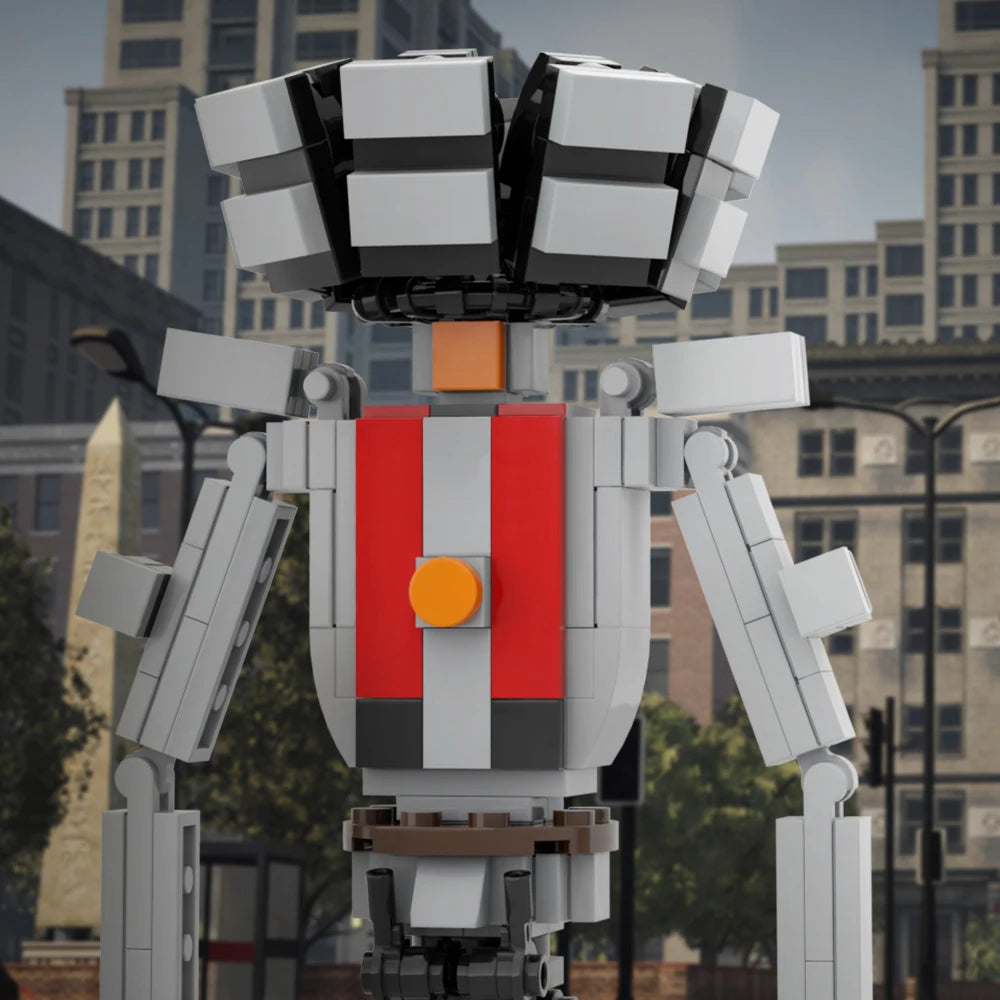 Skibidi Toilet Mecha Titan TV Man & TV Woman Building Blocks Toys Sui ...