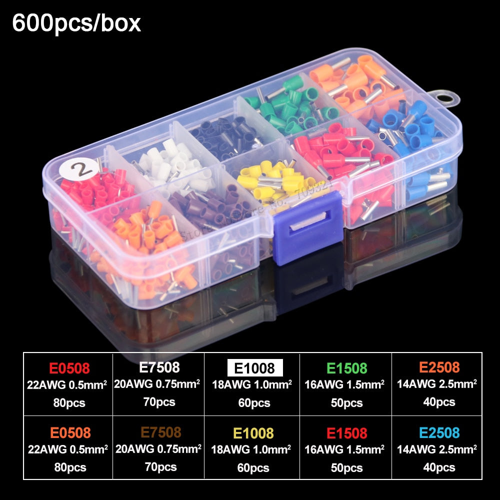 Tubular Terminal Various Styles Box-packed Electrical Tube Ferrule Ter ...