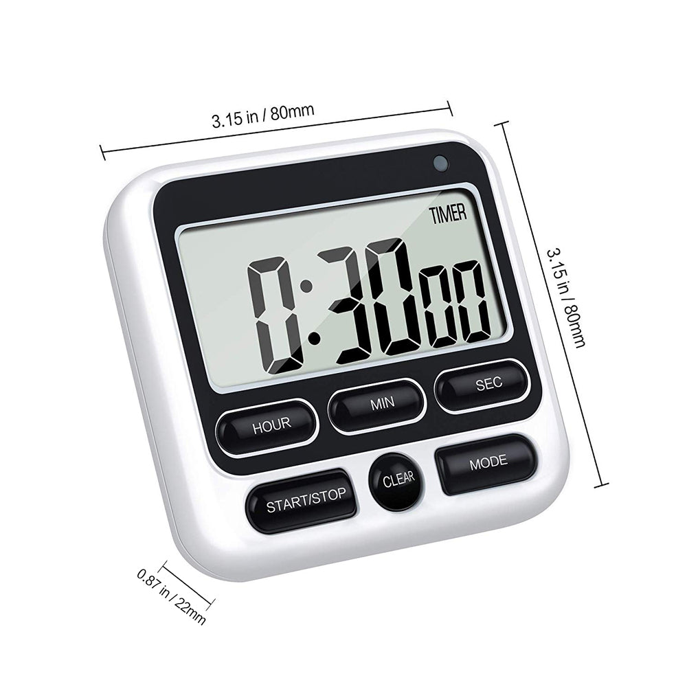 Digital Screen Kitchen Timer Large Display Digital Timer Square Cooki ...